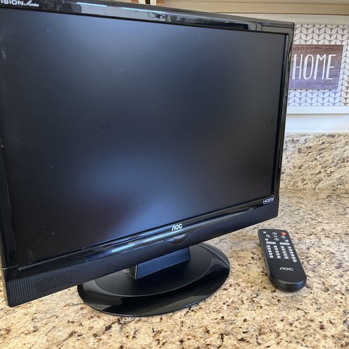 AOC Envision L19W898 19” LCD HDMI TV Rarely Used Mountable In Great ...