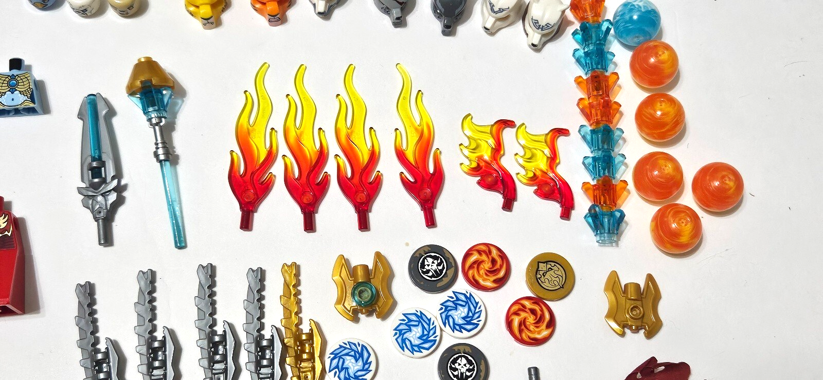 Lego Chima Minifigure Lot Minifigures Weapons Masks Accessories | eBay