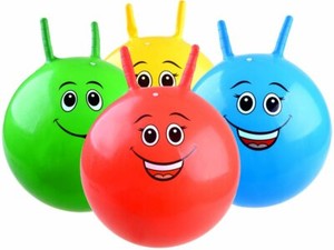 Hüpfball Kinder Griffe Hörnern Springball Gummiball Gymnastikball ...