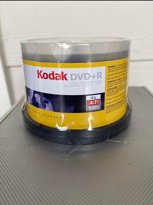 New Sealed Kodak 16x 4.7gb 120-minute Dvd+R Media 50 Pack Spindle | eBay