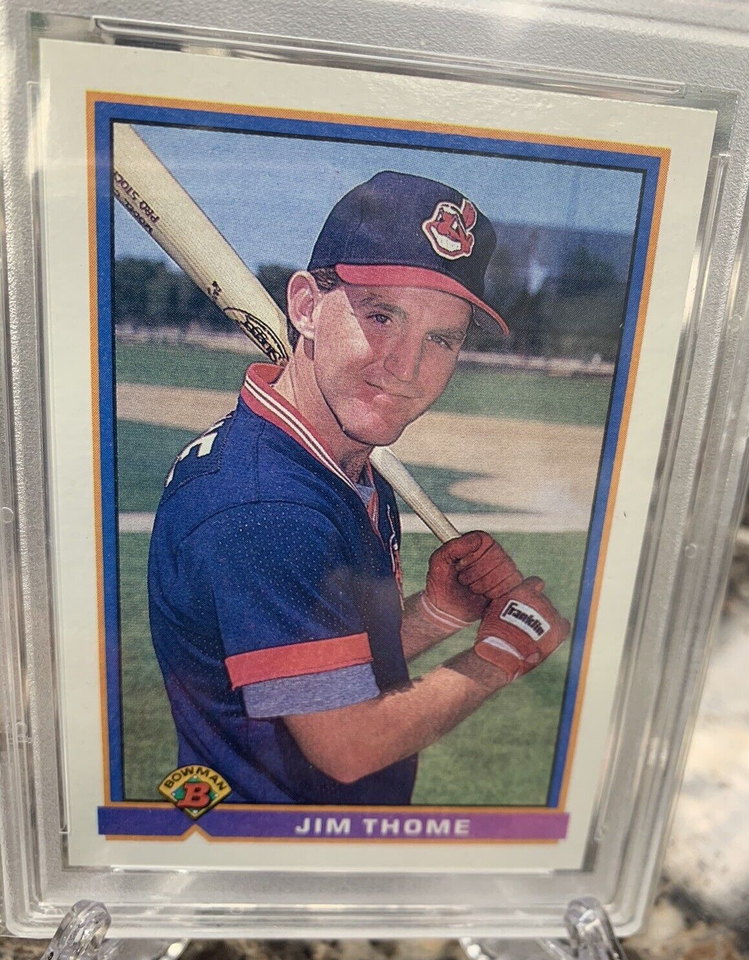 1991 Bowman Jim Thome Cleveland Indians ~ #68 ~ Rookie Card ~ PSA 10 ...
