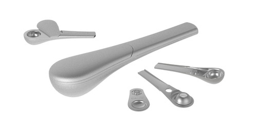 Journey J2 Screenless Magnetic Smoking Pipe w Case 100% SILVER | eBay