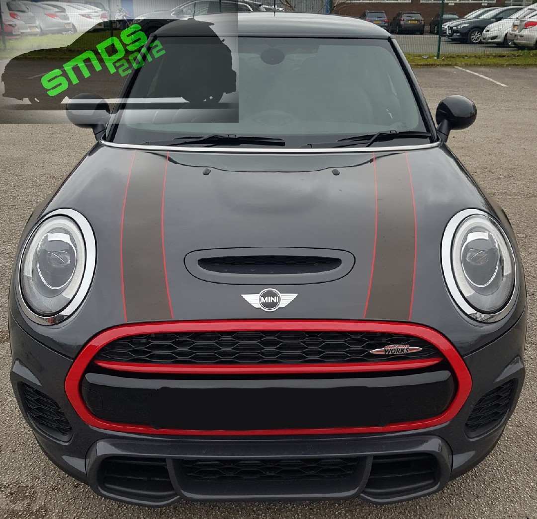 Mini F56 Front JCW Red Gloss Grille Surround Cover, Cooper S, JCW (F55 ...