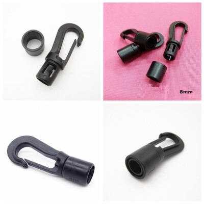 20Pcs for 5mm 8mm Bungee Elastic Rope Quick Fit Connect Shock Cord End ...