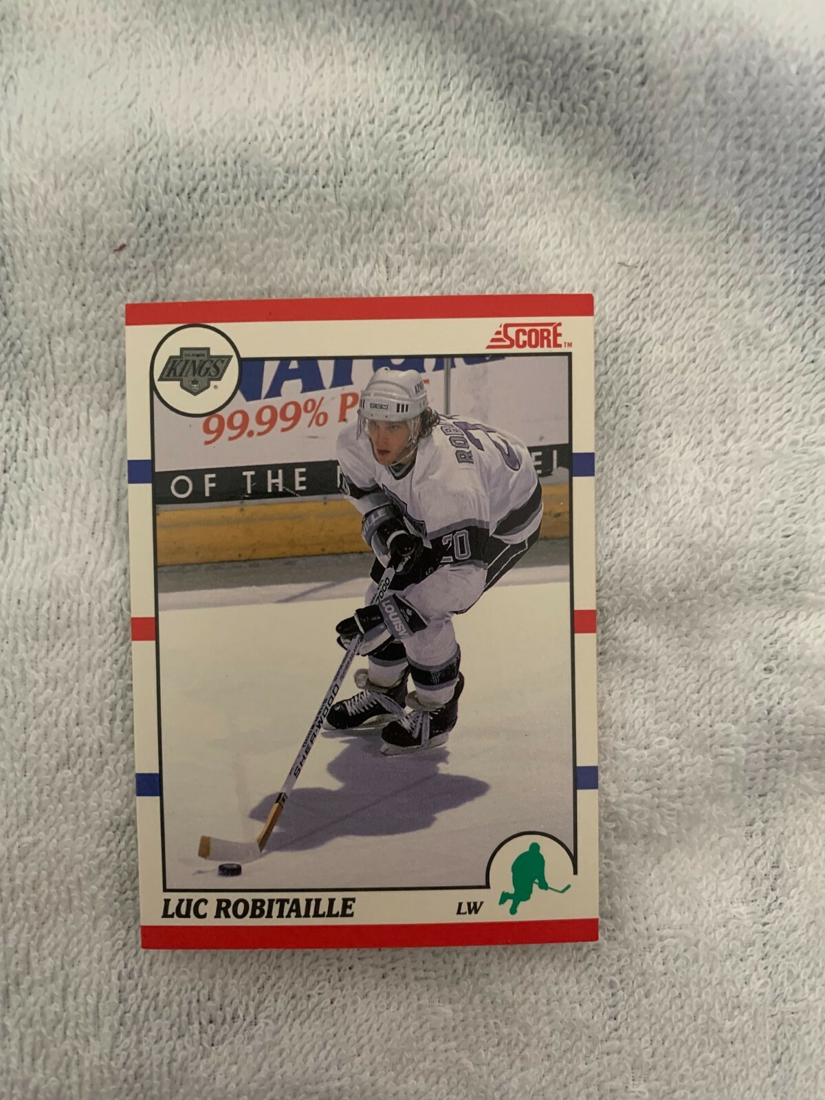 Luc Robitaille Hockey Card - 1990-91 NHL Score - Los Angeles Kings ...