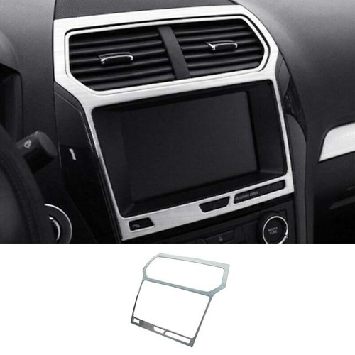 Silver Panel Trim Central Console Navigation Titanium For Ford Explorer ...
