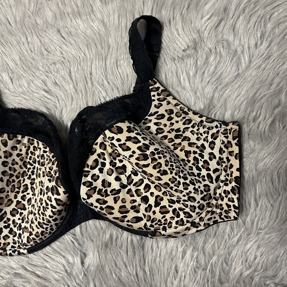 Cacique Bra Womens Size 44F Brown Leopard Underwire Back Closure | eBay