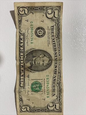 five dollar bill | eBay