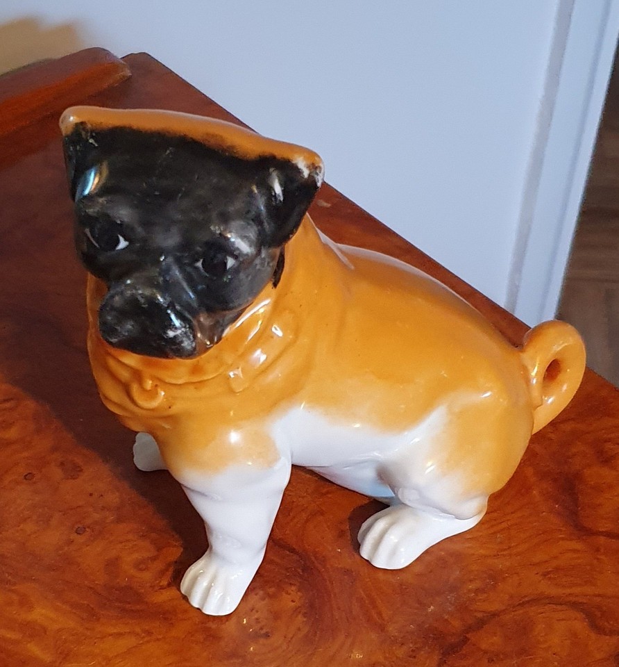 Victorian China Pug Ornament | eBay UK