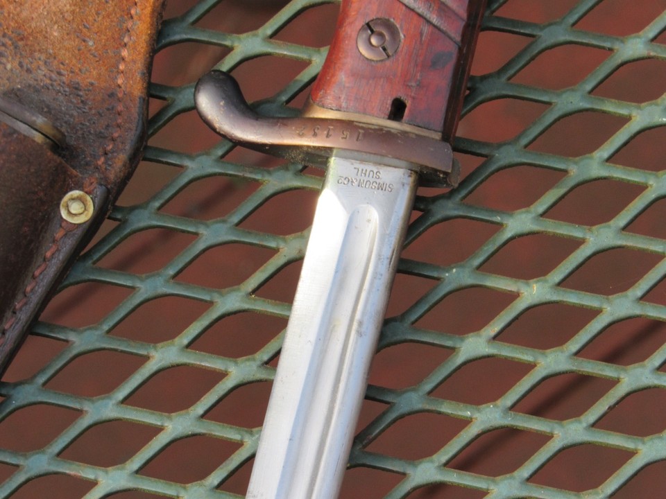 ORIGINAL M1898 GERMAN BAYONET AND SCABBARD WITH FROG | eBay