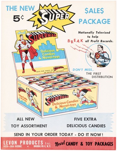 1950's Superman Novel Candy & Toy Salesman Retailer's Promotional Sales ...