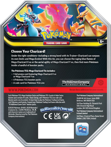 TCG: Mega Charizard X Tin 7445026021050| eBay