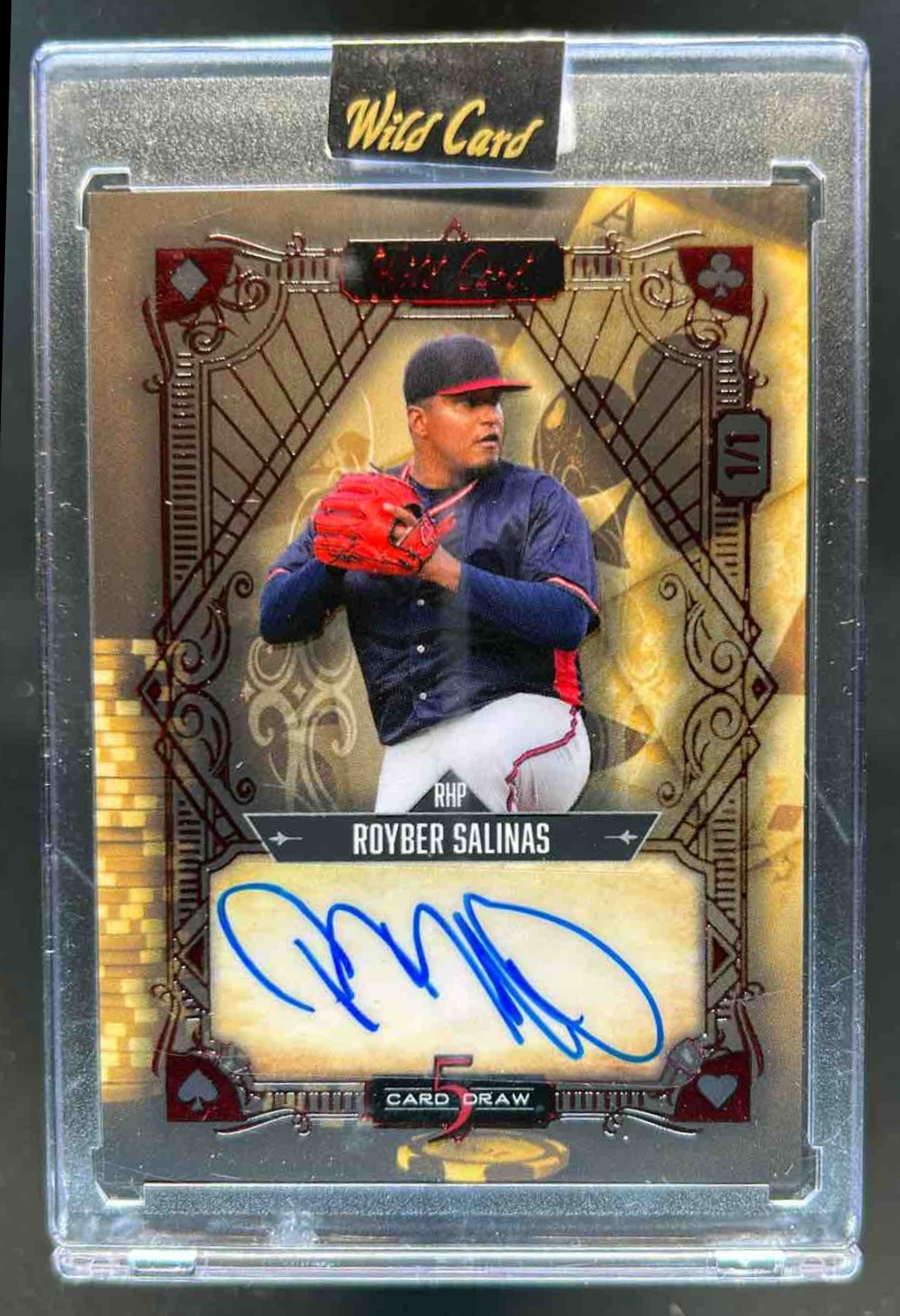 Royber Salinas 2024 Wild Card Five Card Draw #5CDV-RSA Vintage Auto ...