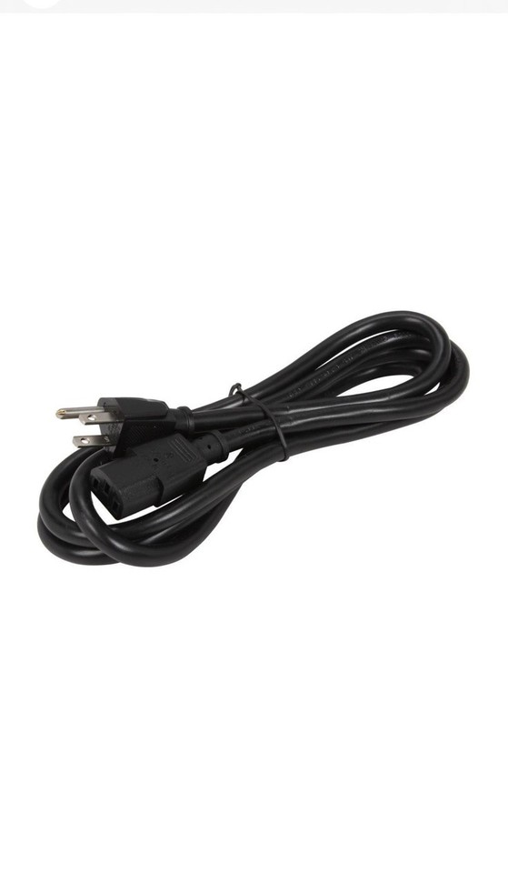 10 pack 6 ft Ballast Computer AC Power Cable 18AWG 125V Cord PSU Supply ...