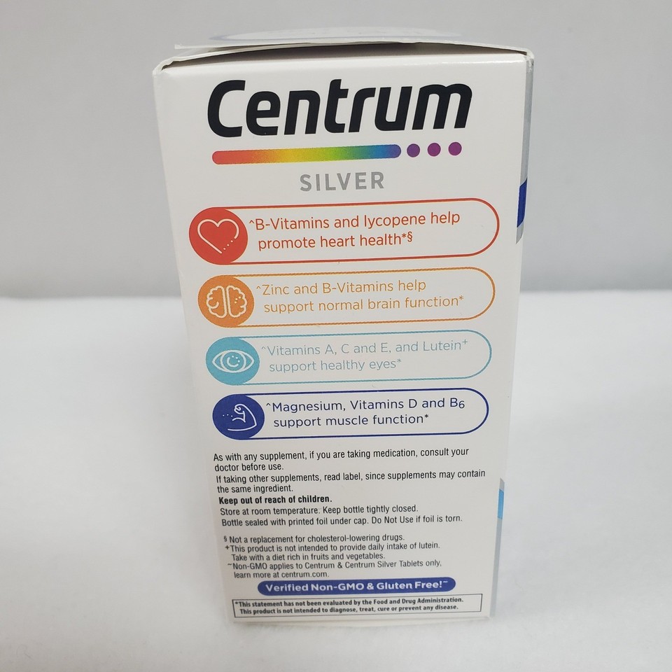 Centrum Silver Men 50 Plus Multivitamin Multimineral Supplement 65 ...