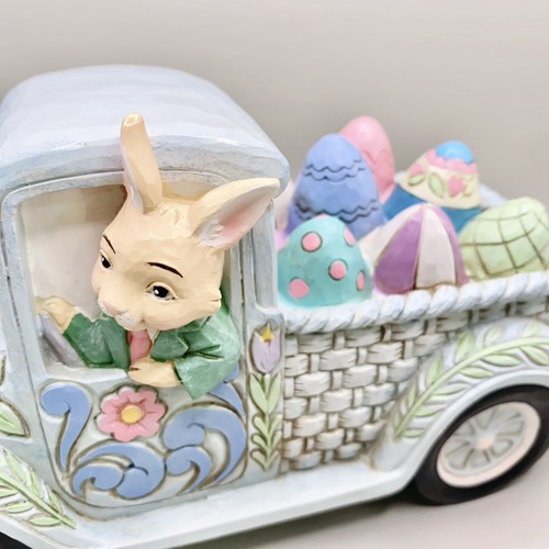 Jim Shore Easter Truck With Eggs Figurine Bunny 6012444 | eBay