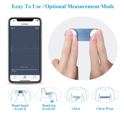 Heart Monitor, Wearable Chest Strap Bluetooth Heart Health Tracker w ...