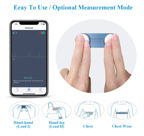Heart Monitor, Wearable Chest Strap Bluetooth Heart Health Tracker w ...