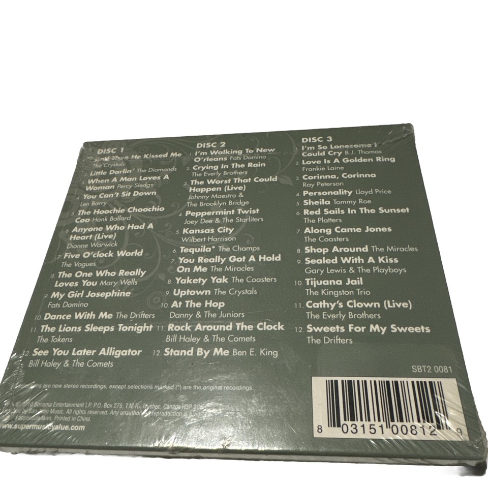 VARIOUS - Best Of 50s & 60s - 3 CD - Box Set - **BRAND NEW SEALED ...