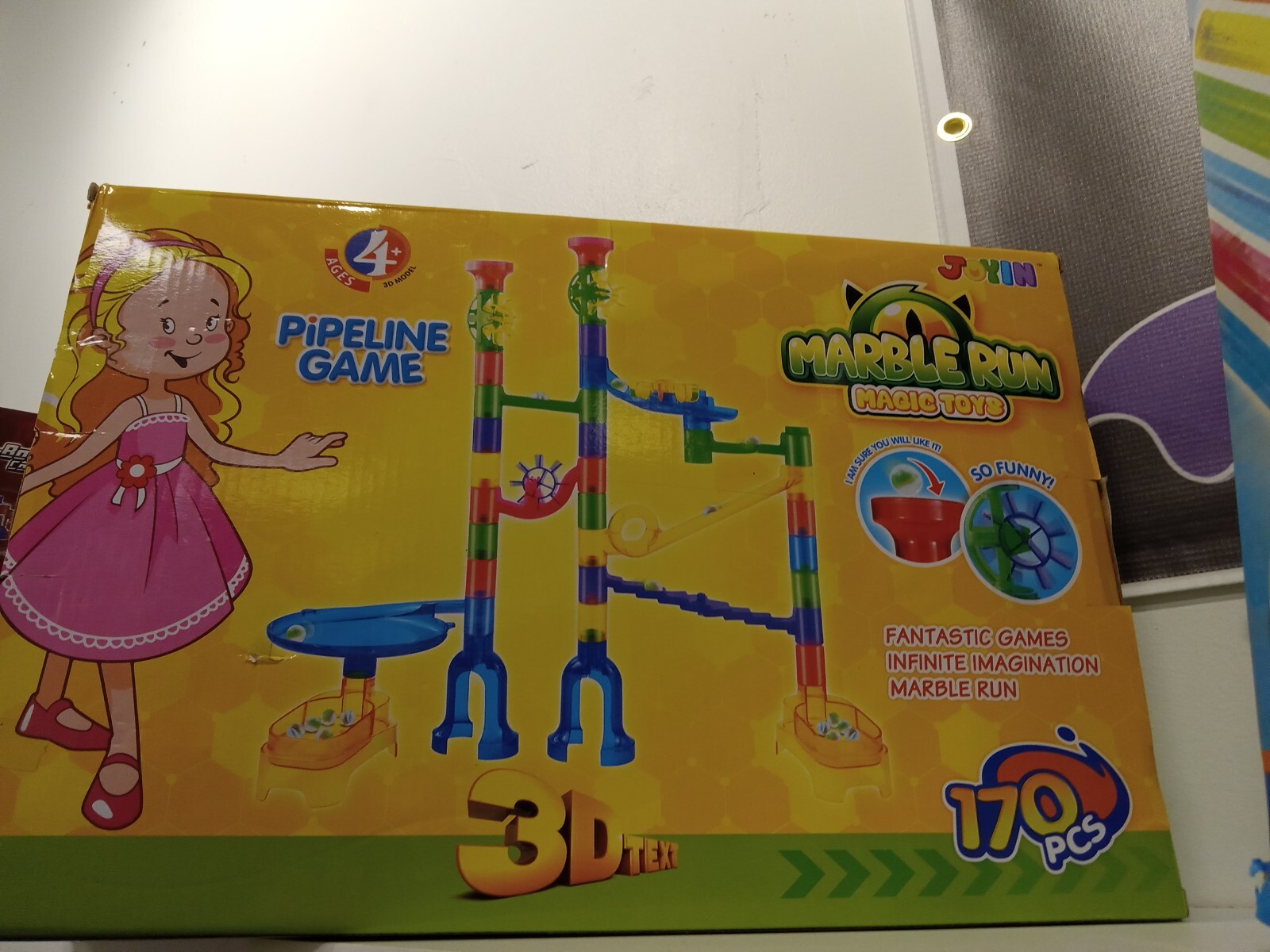 NEW JOYIN Marble Run Premium Toy Set (170 Pcs) Construction Building ...