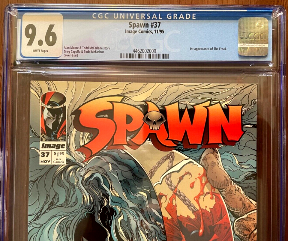 Spawn #37 CGC 9.6 KEY 1st App of THE FREAK, Capullo/McFarlane Cover ...