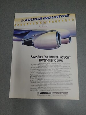Airbus Industrie Print Ad 1988 8x11 Great To Frame | eBay
