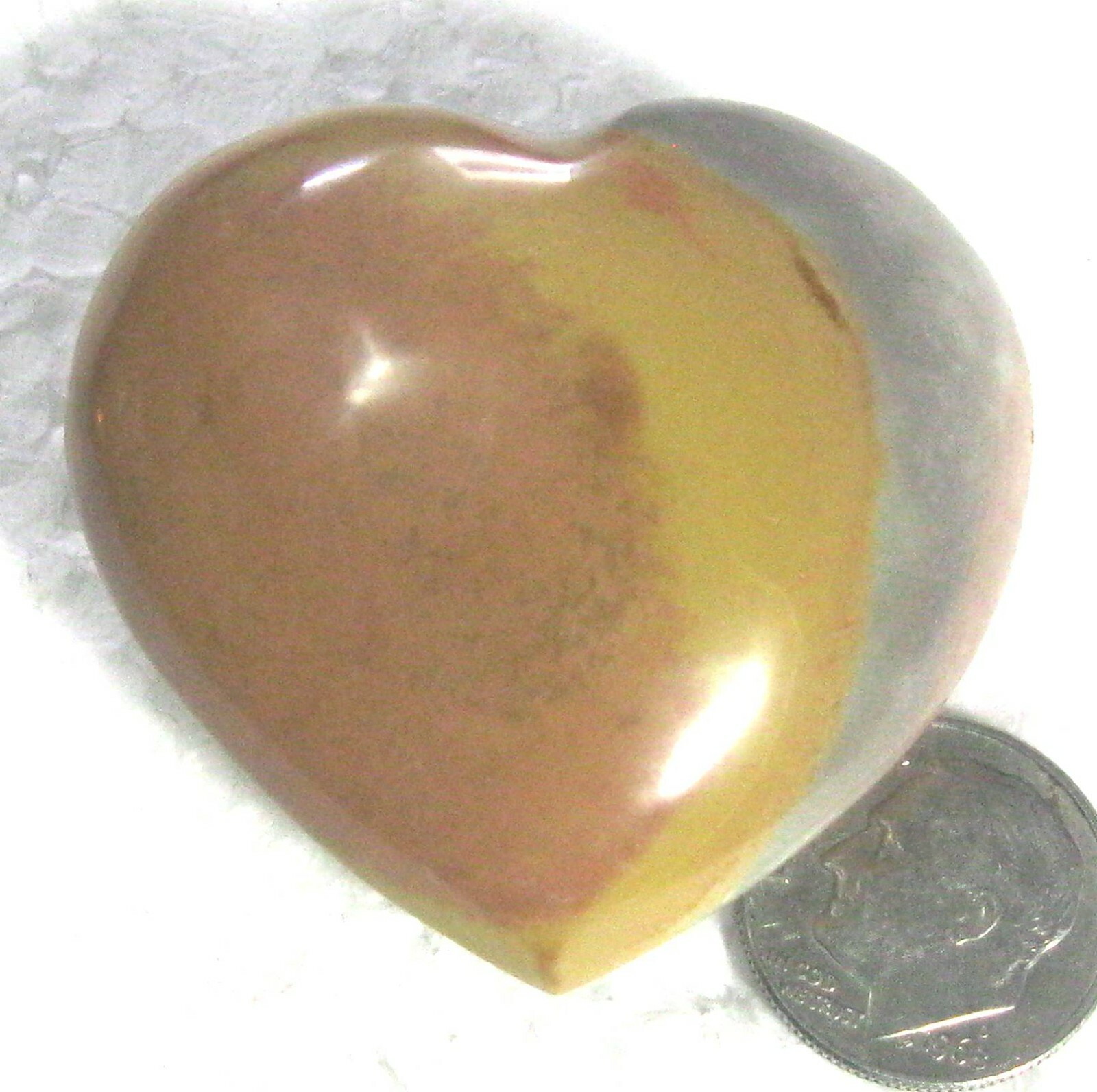 Polychromatic Jasper puffy heart rock/stone 1.75"x1.75"x3/4" 1.42oz #4 ...