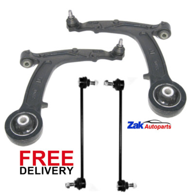 FOR FIAT PANDA (2003-2012) FRONT LOWER WISHBONE SUSPENSION ARMS & DROP ...
