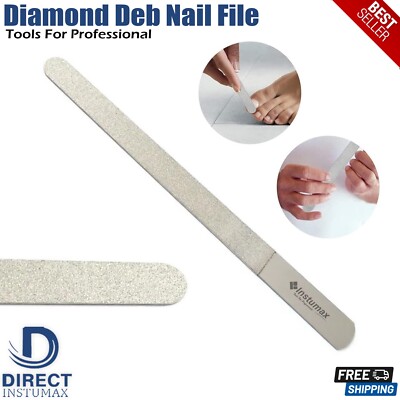 Diamond Deb Nail File 8" Double Sided Foot Dresser Manicure Pedicure ...