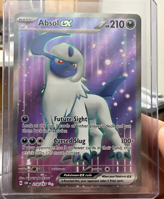 Pokemon Card Absol EX 214/197 Full Art Secret Rare S&V: Obsidian Flames ...