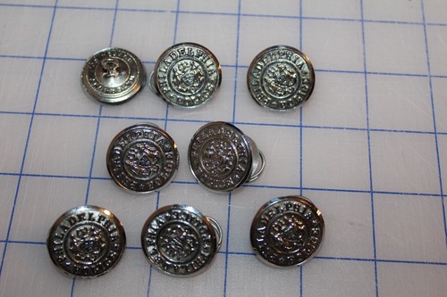 Lot of 26 Philadelphia Police Uniform Buttons Gold and Silver color -3 ...