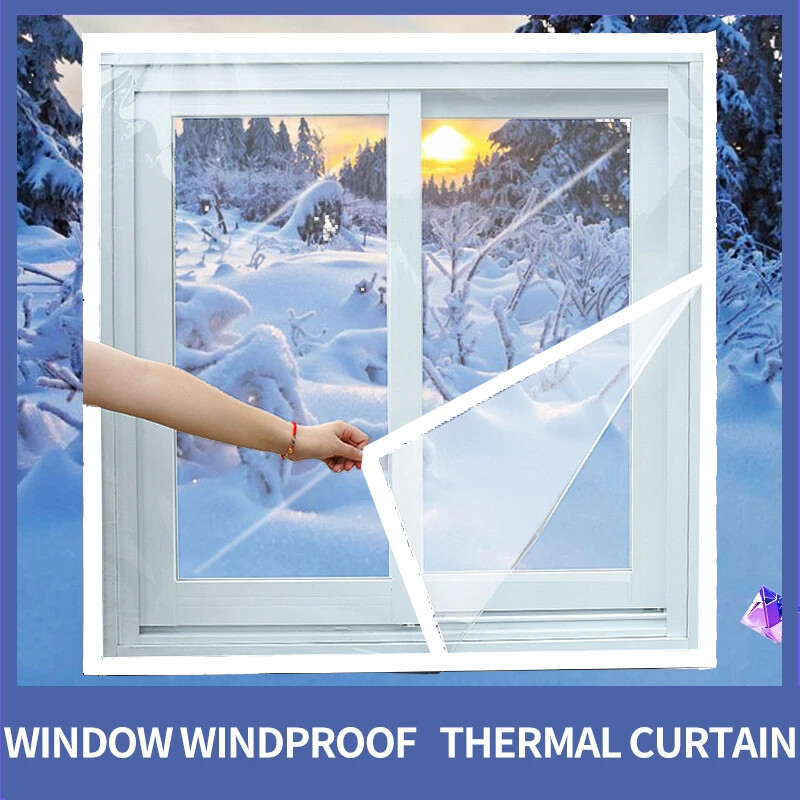 Reusable Window Insulation 3M Indoor Oversized Window Insulator Kit, 1