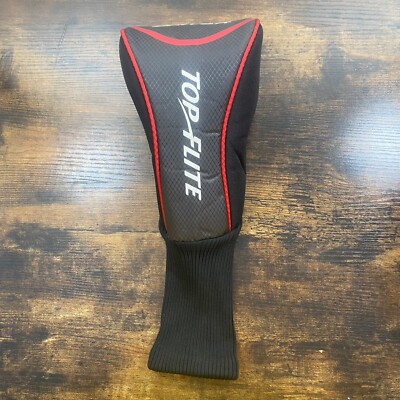 Top Flite Driver Black/Red/White Golf Club Head Cover- 750 | eBay