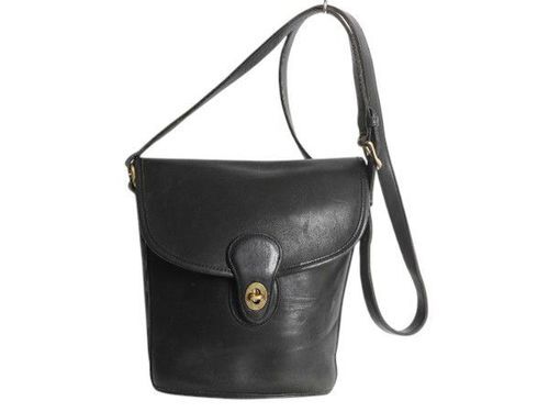 Extremely Rare Made In USA Old Coach 9936 Shoulder Bag Black Vintage ...