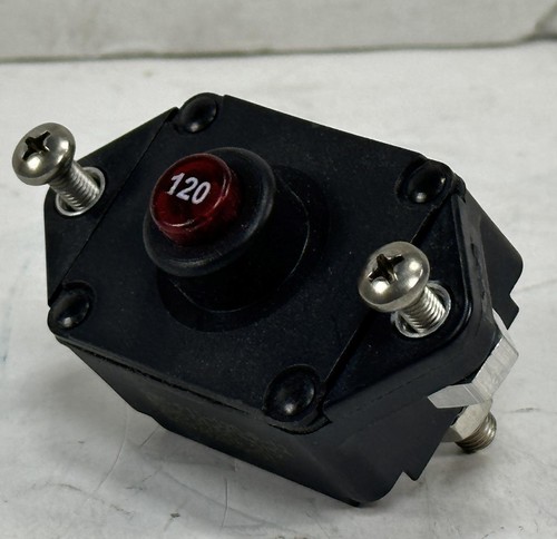 2 Mechanical Products 19M-P11-120-R-12, Push Reset Circuit Breaker, 120 ...