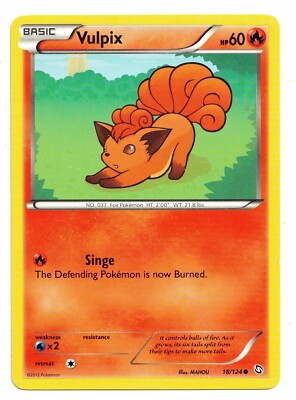 Pokemon Cards: Vulpix 18/124 B&W Dragons Exalted Set! EX | eBay