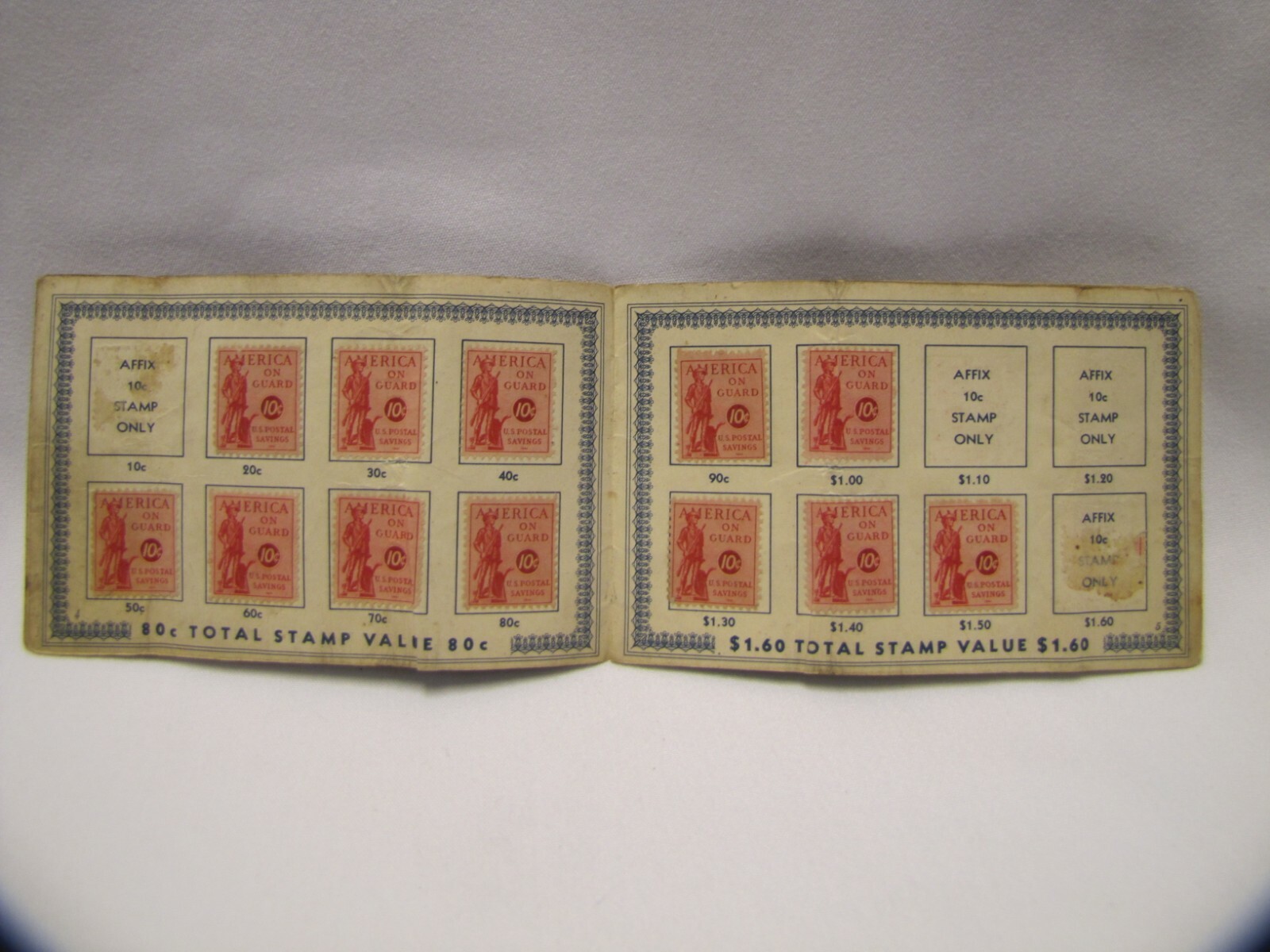 Savings Bond Book US Defense Stamp Album Postal Defense Savings Bond ...