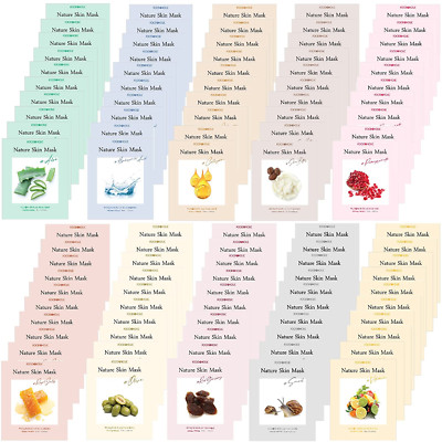 100 Pcs Combo Set, Premium Korean Essence Facial Mask Sheet (10 Types X ...