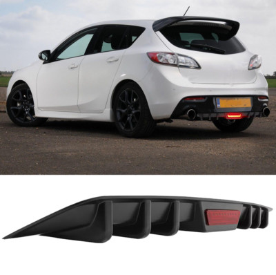 Car Rear Lower Bumper Diffuser Lip Spoiler Splitter For Mazda 3 ...