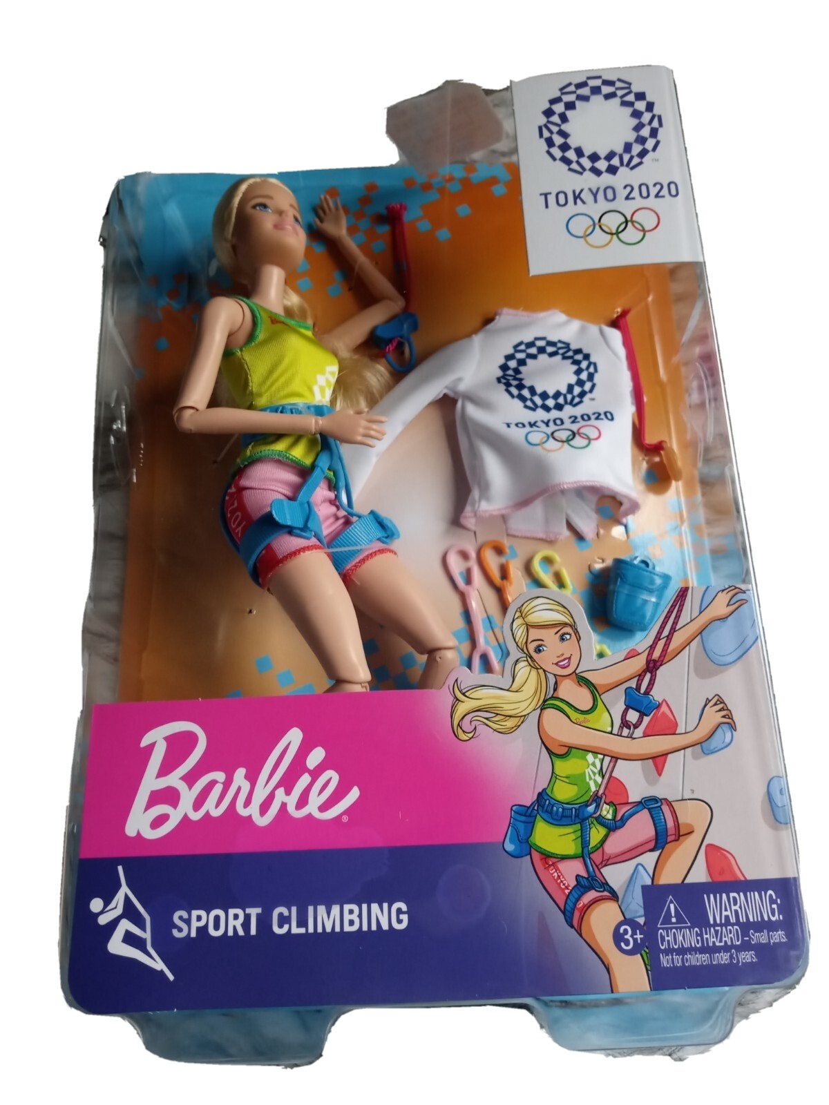 Barbie Olympic Games Tokyo 2020 Rock Climber Sport Climbing Doll ...