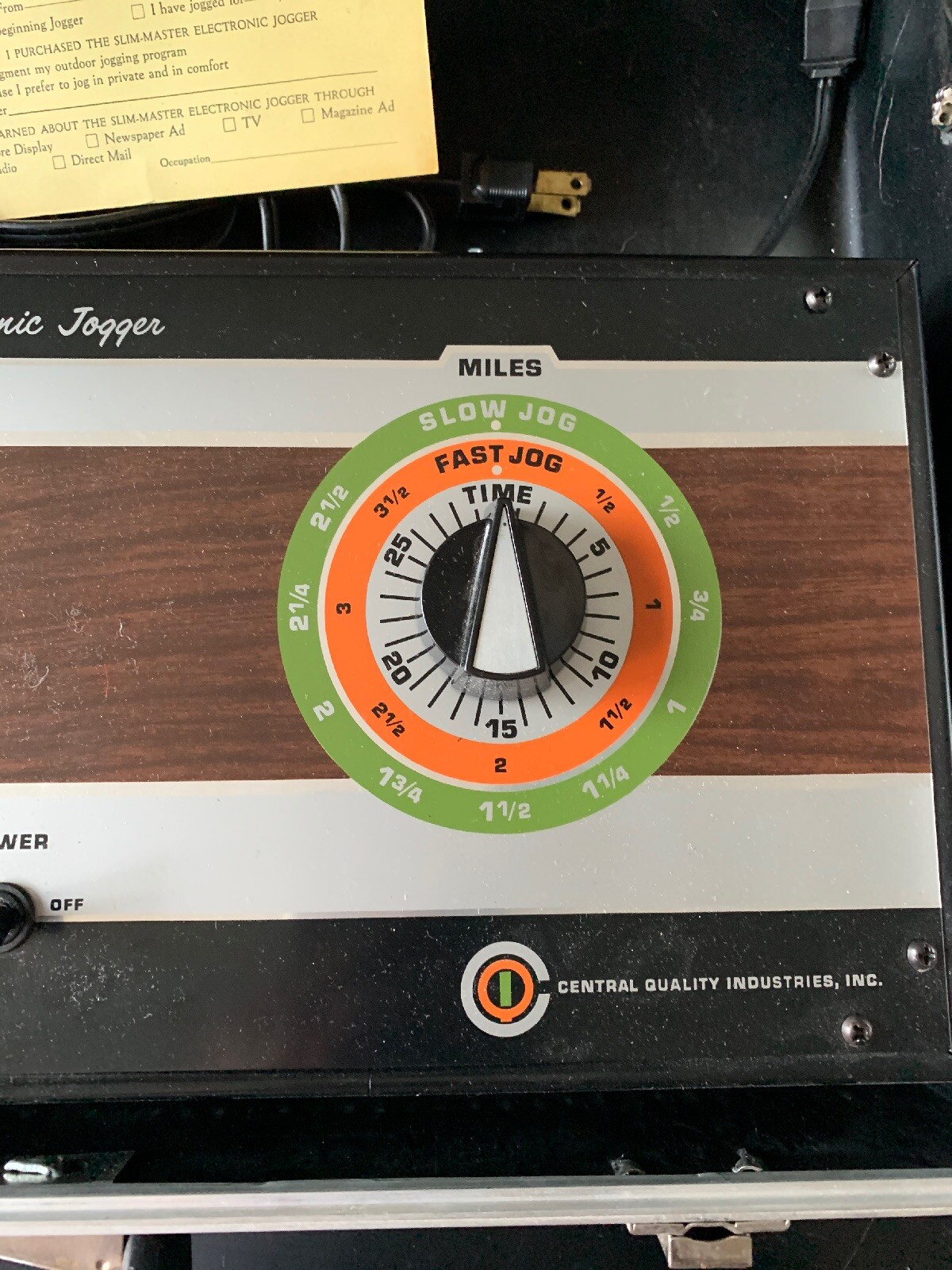 Vintage Retro Slim-Master Electronic Jogger EXERCISE MACHINE Exerciser ...