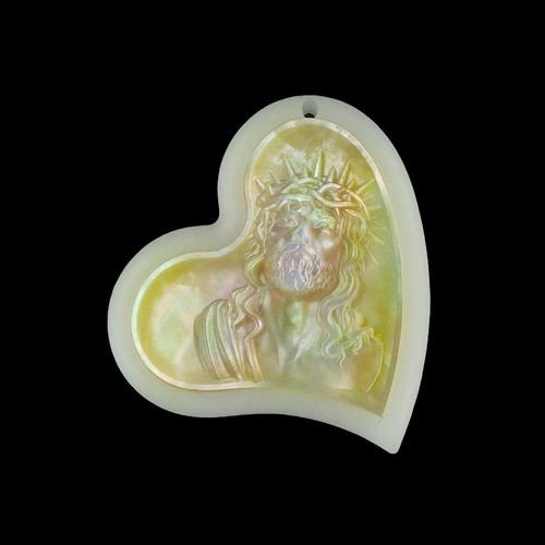 Carved Jesus MOP Designer Bead GM051035 | eBay