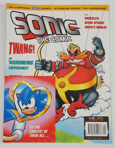 Sonic the Comic #71A FN; Fleetway Quality | Hedgehog with Valentine card - we co | eBay