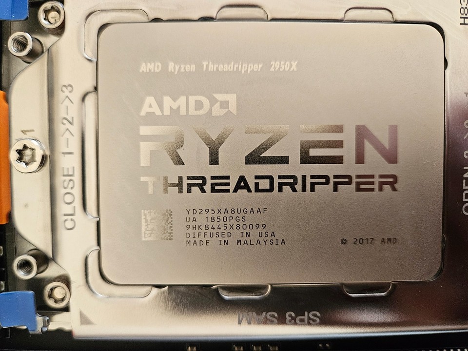 Gigabyte X399 Motherboard + AMD Ryzen Threadripper 2950X CPU + 64GB ...