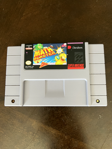 Math Blaster: Episode One 1 Super Nintendo SNES Cartridge Only Tested ...