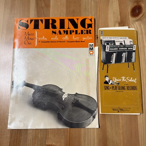 Music Minus One String Sampler MMO 903 – 7” LP + Book + Catalog ...