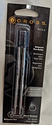 Cross 8513-2, Ballpoint Pen Refills, Black Medium, 2 Pack NEW #8513-2 ...
