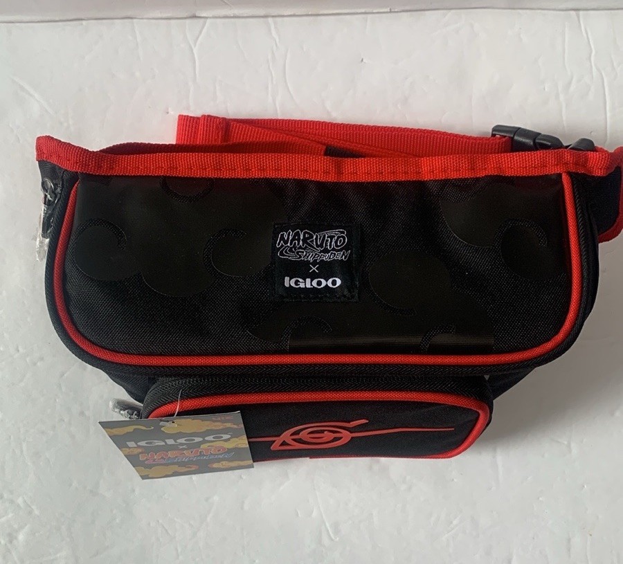 Anime Naruto Shippuden 3 Can Cooler Igloo Insulated Fanny Pack Bag NWT ...