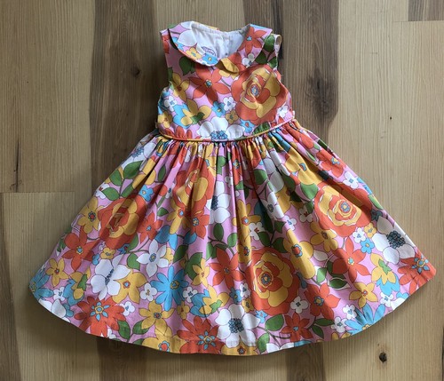 Vintage Girls Plum Pudding Flower Power Dress | eBay