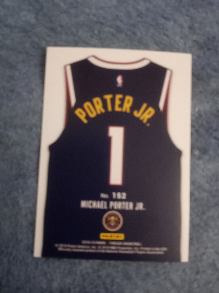 2018-19 Panini Threads Michael Porter Jr #152 RC SP Jersey Rookie ...